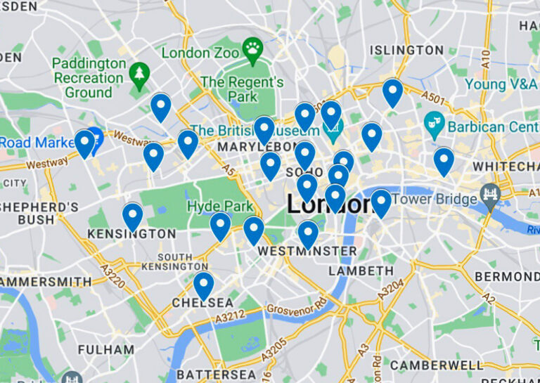 Guide to Central London Neighbourhoods + Things to Do - Map & Family